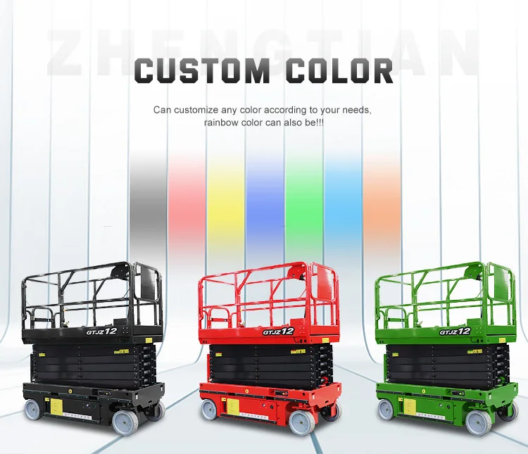 300 500 Kg Full Electric Mobile Folded Platform Portable Hydraulic ...