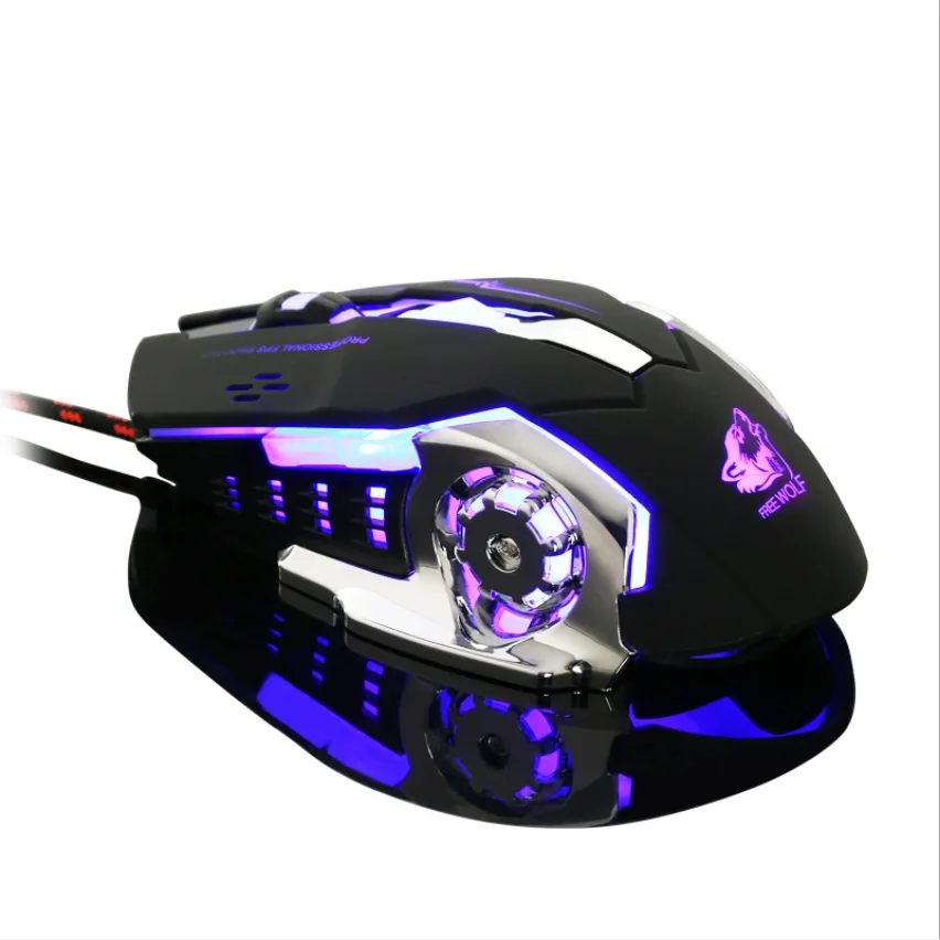 V5 USB Wired Gaming Mouse - 4000 DPI LED Optical Mouse