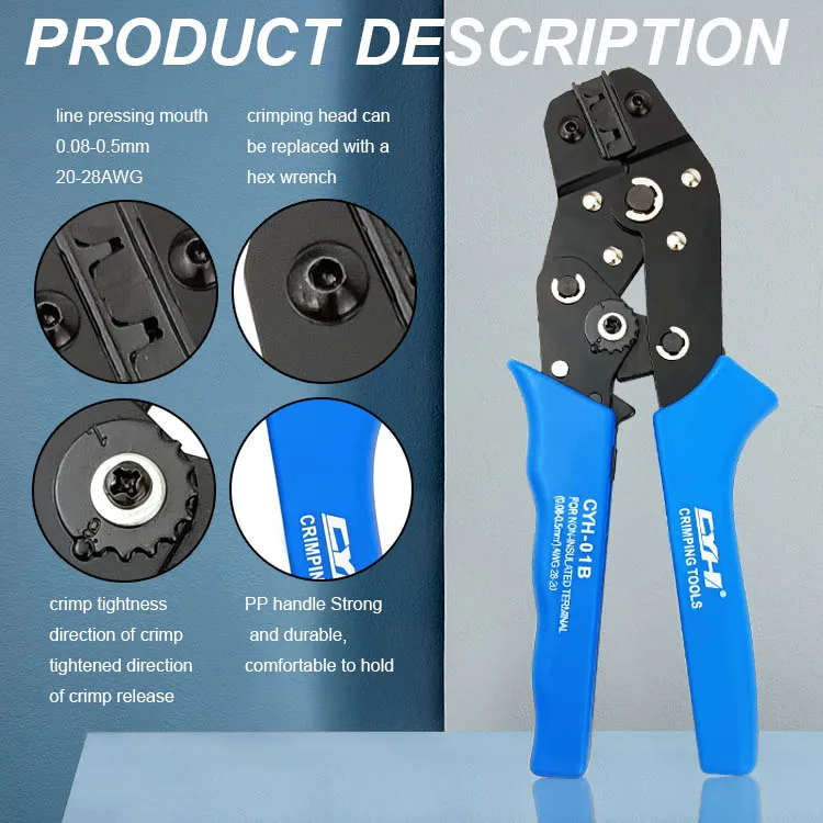 Cyh Sn-01b Professional Engineering Ratchet Terminal Crimping Pliers 0. ...