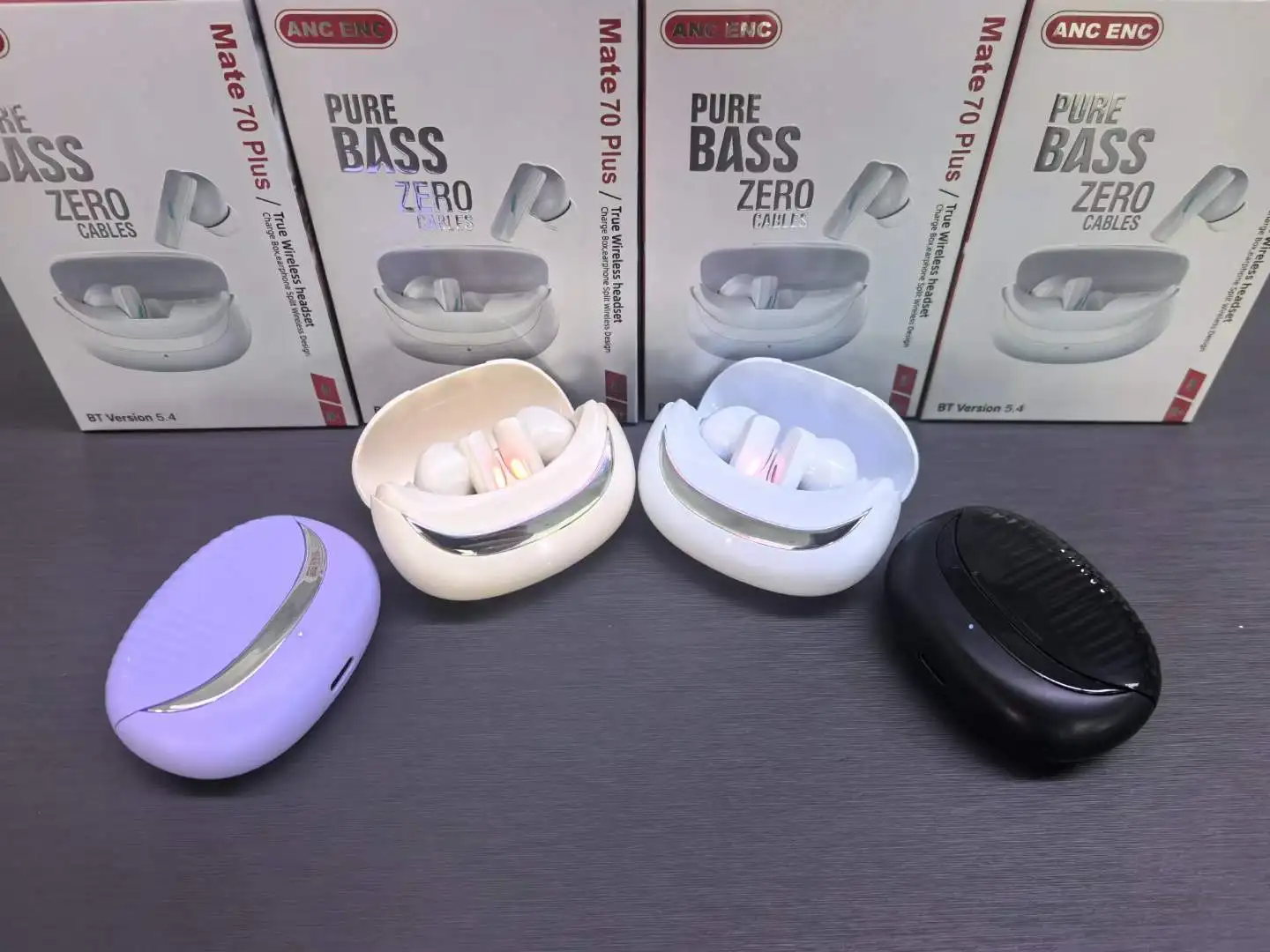 70 Plus TWS Wireless BT5.2 Headphones Earbuds ENC Audio Mate 90 Touch ...