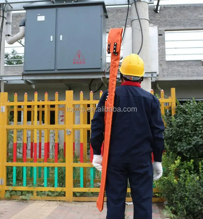 High Voltage Fiberglass Telescopic Hot Stick Insulated Operation Rod