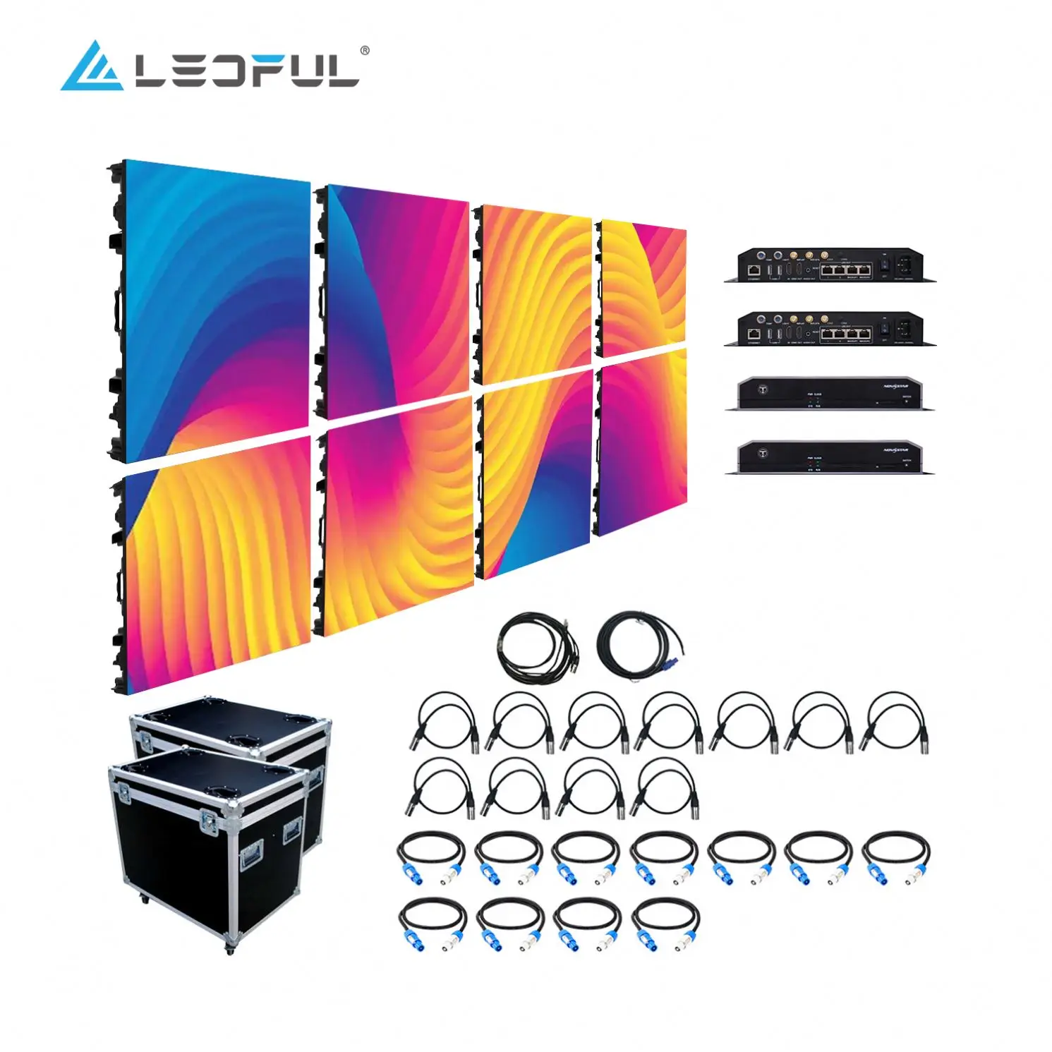 500x500mm Indoor Outdoor Giant Stage Background Led Video Wall P2.6 P2.9 P3.91 P4.81 Seamless ...