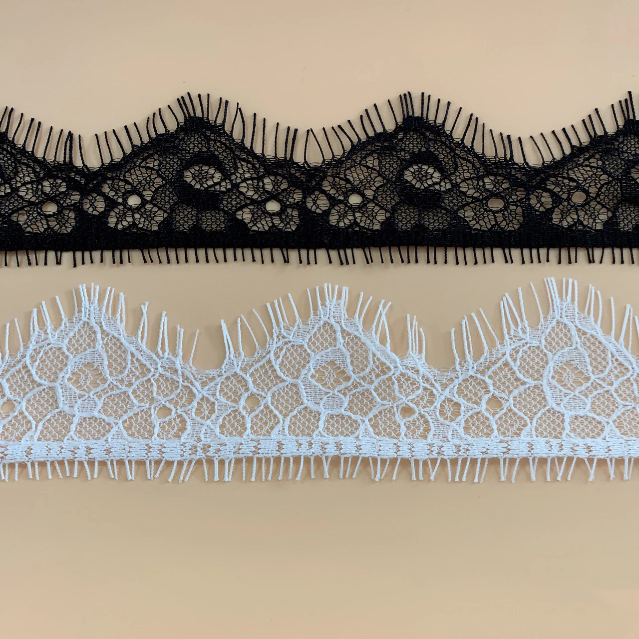 Wholesale Eyelash Scalloped Lace Trims Chantilly Lace Trimming For ...