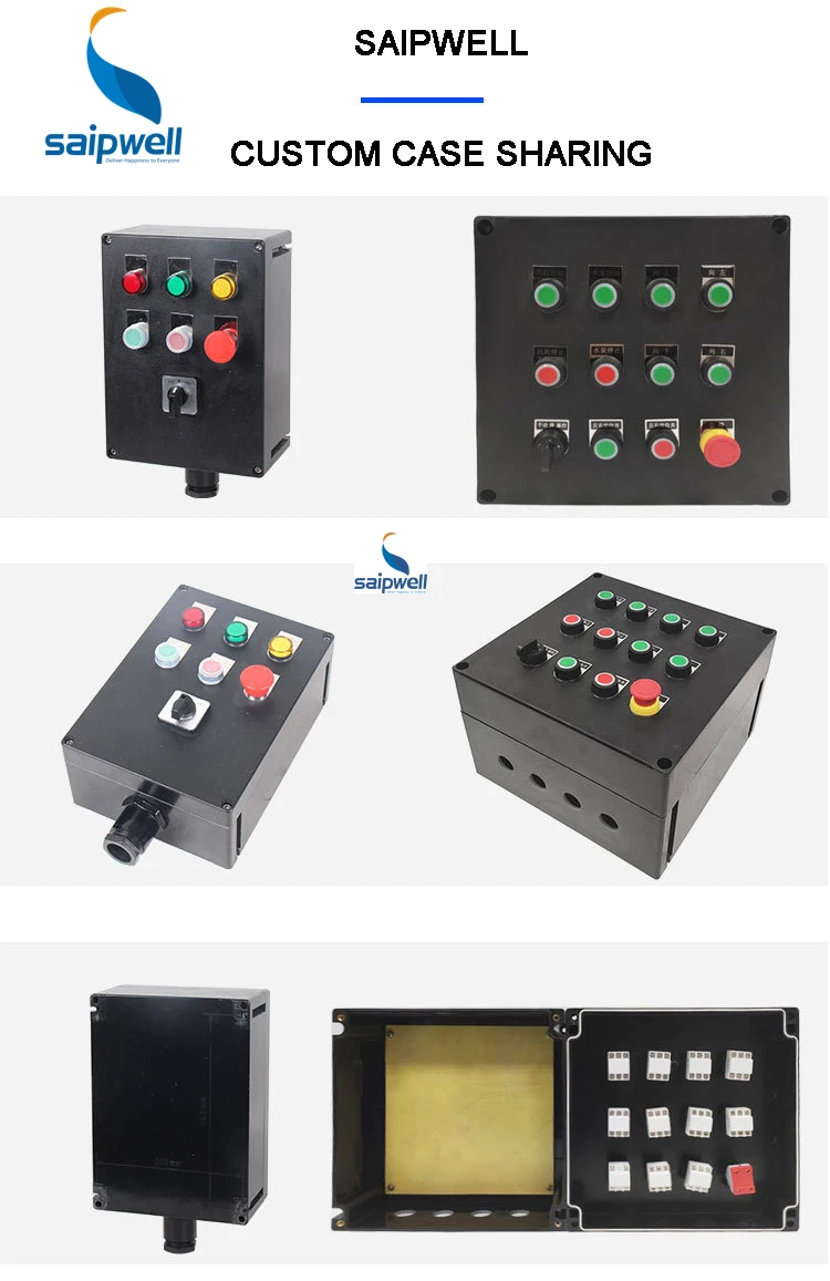 SAIPWELL Electrical GRP Enclosures RAL 9011 Black Polyester Enclosures ...