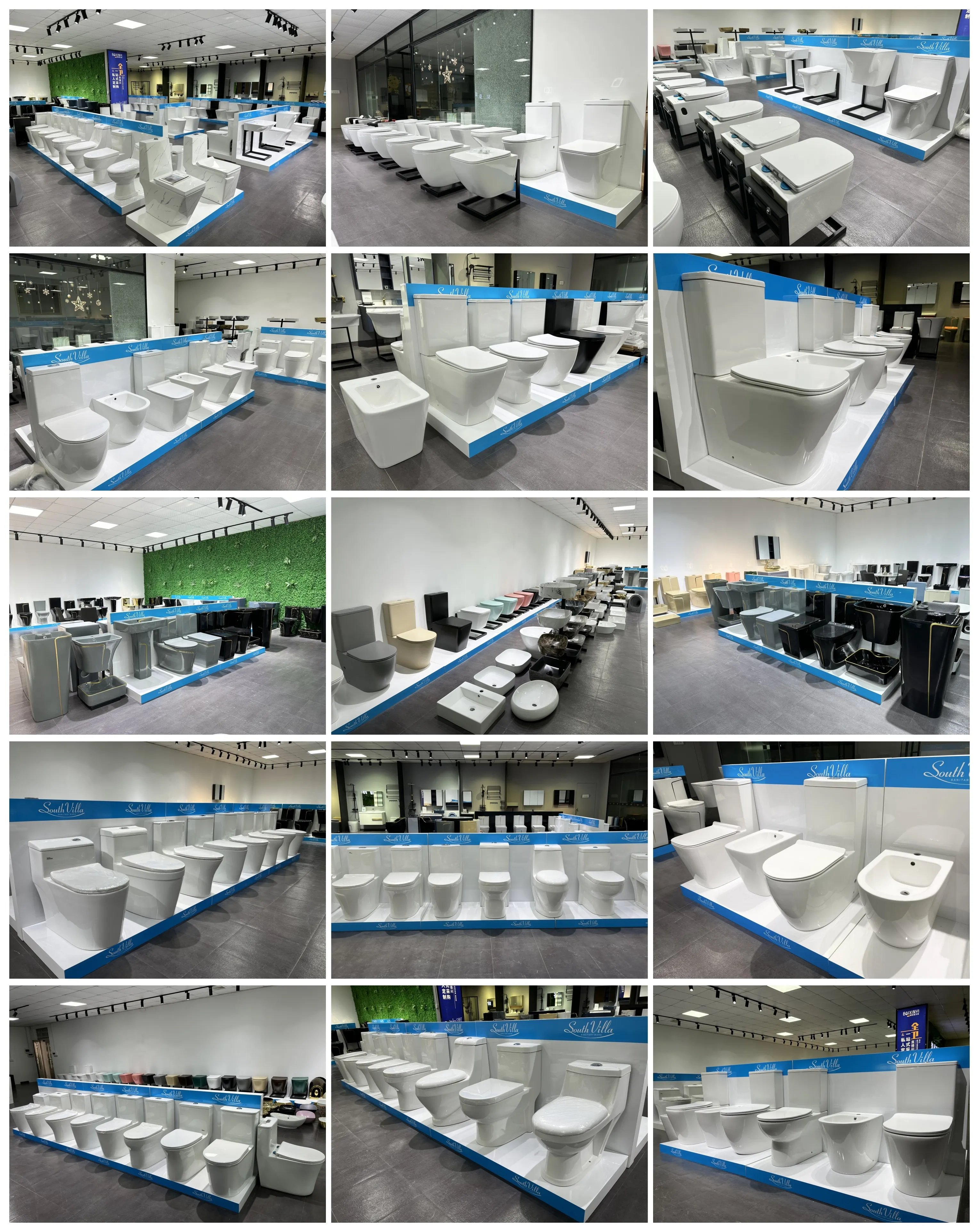 Modern Design Sanitary Ware Rimless Flush Porcelain Bathroom Wc square ...