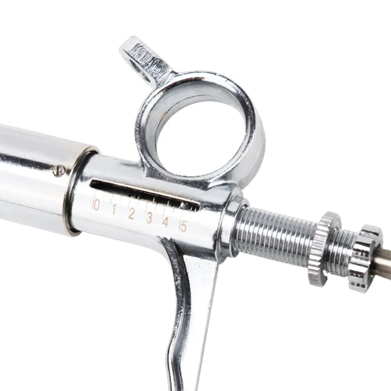 Stainless Steel 5ml Adjustable Automatic Vaccine Syringe for Farm ...