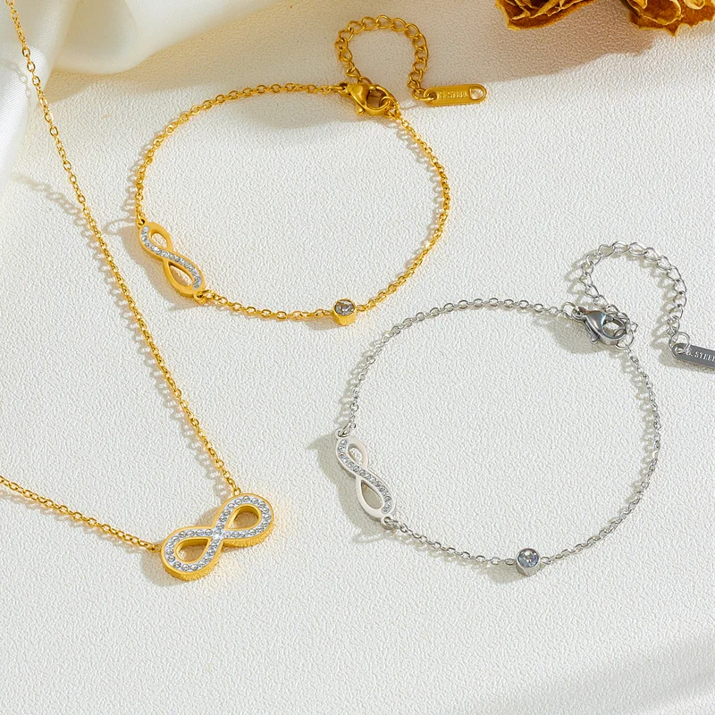 Stainless Steel Infinity Necklace Gold Infinity Necklace Pendants ...