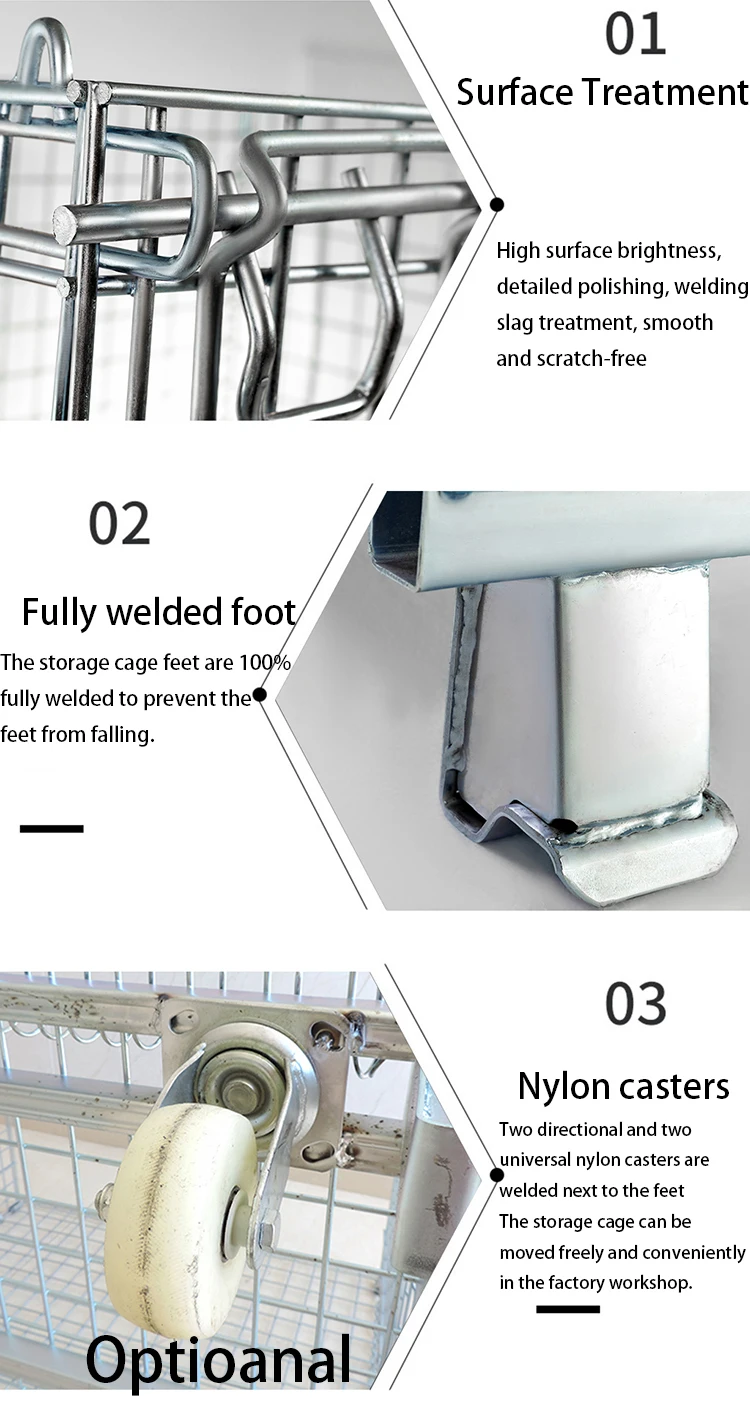 Galvanized Wire Mesh Pallet Wire Mesh Cage Stackable Galvanized Large ...