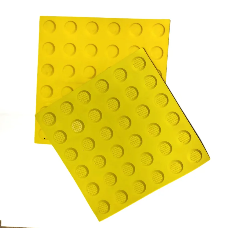 customized Rubber tactile indicator paving tile mat plate ABS tactile ...