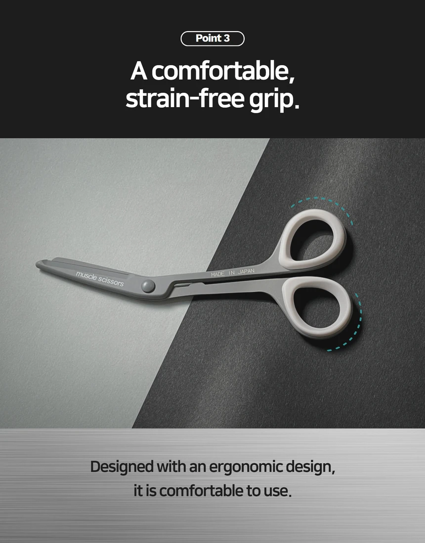 M TAPE Teflon-Coated Scissors for Muscle Tape - Non-Stick, Precision ...