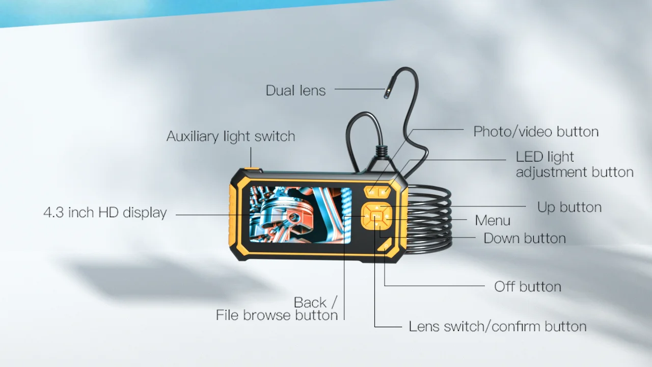 Vehicle Engine Car Body Inspection 1080p Camera Borescope Equipment ...