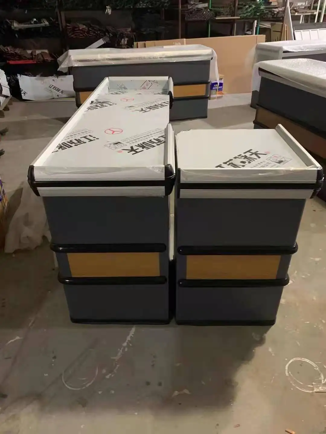 New Design Cashier Checkout Supermarket Cash Tray Metal Checkout ...