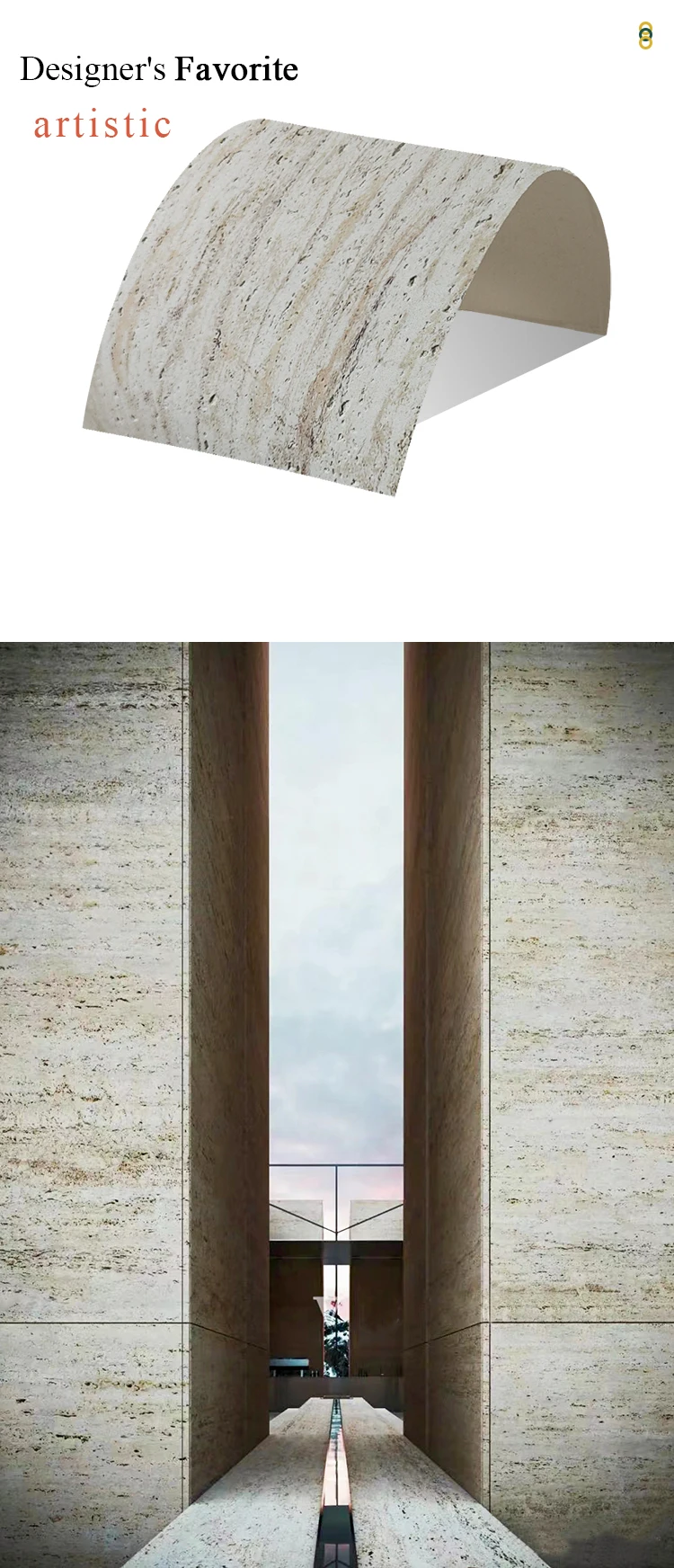 3D Travertine Stone Panels - Durable & Flexible Veneers