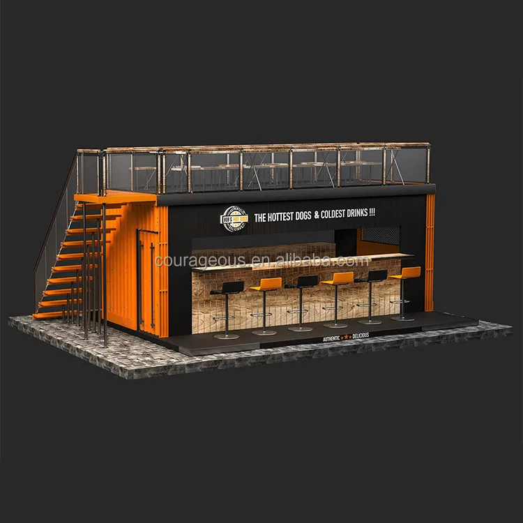 20ft Prefab Coffee Kiosk - Container Shop for Modern Cafes