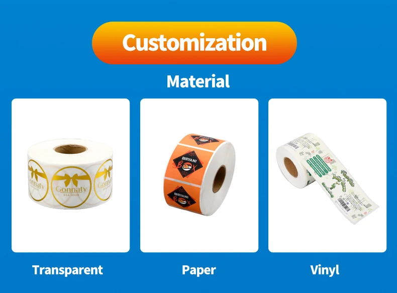 Personalized Logo Design Custom Printed Gold Foil Sticker Adhesive ...