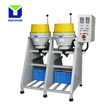 Double Barrel Disc Polisher Centrifugal Dry Polishing Machine For Gold ...