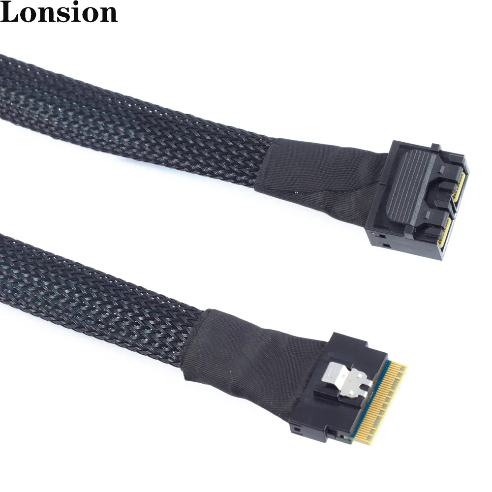 Mini Slimsas Sff-8654 8i 4.0 To 2ports Sas Sff-8643 Server Connection ...