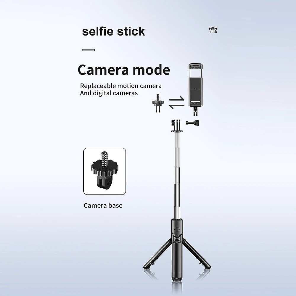 S03 Mini Selfie Stick Bt 4.0 Wireless Aluminum Alloy Selfie Stick ...