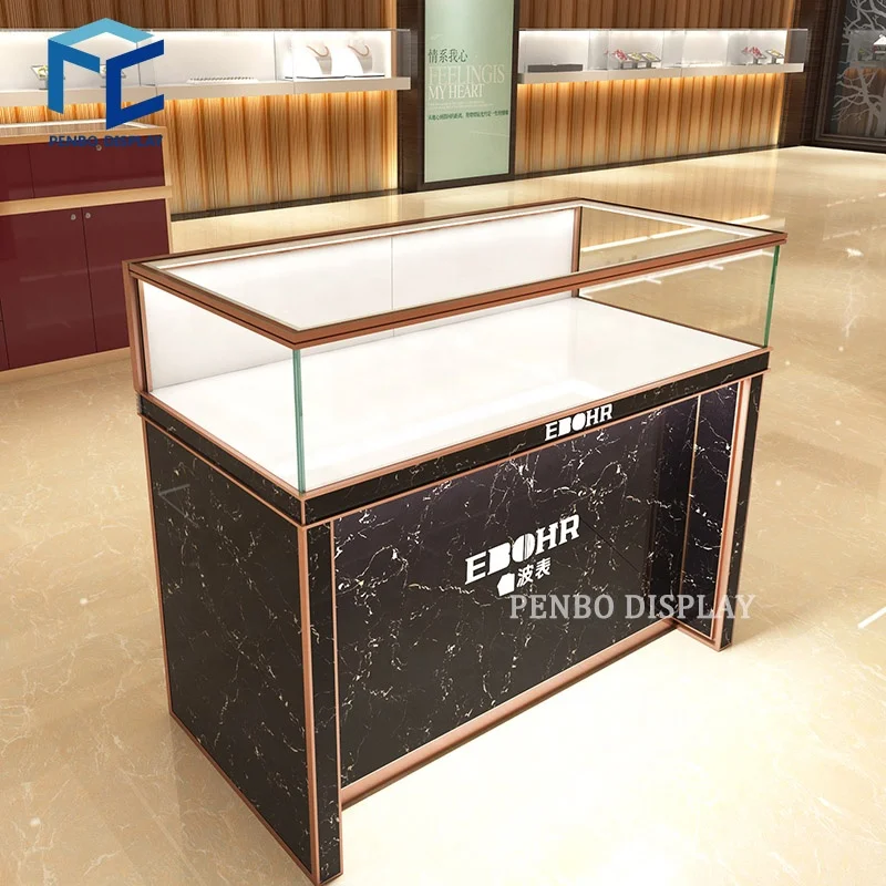 Whole Store Customization 3d Design Marble Glass Vitrine Showcase For ...