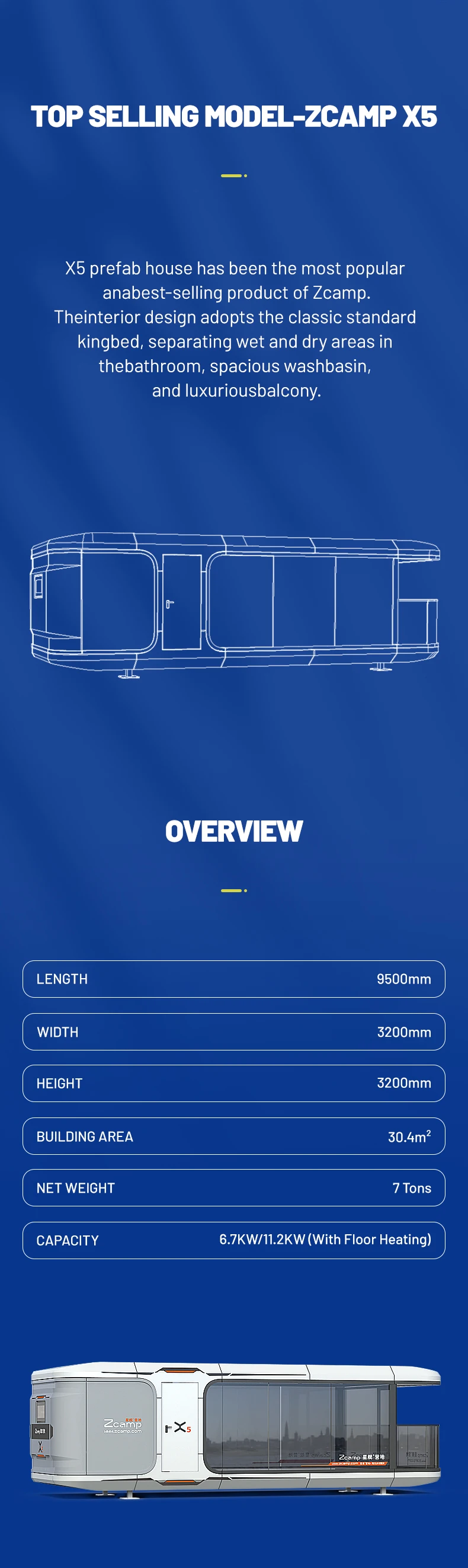 Casa Prefabricada Zcamp X5 Lista para Usar, Casa Móvil Pequeña OEM ...