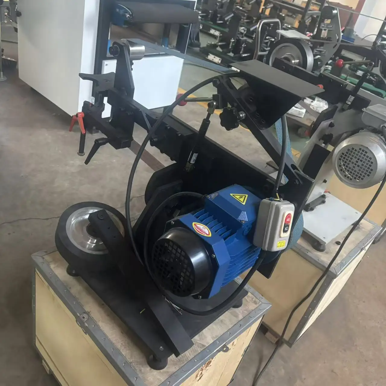 Single Head Vertical/horizontal Sand Belt Grinder Grinding Machine for ...