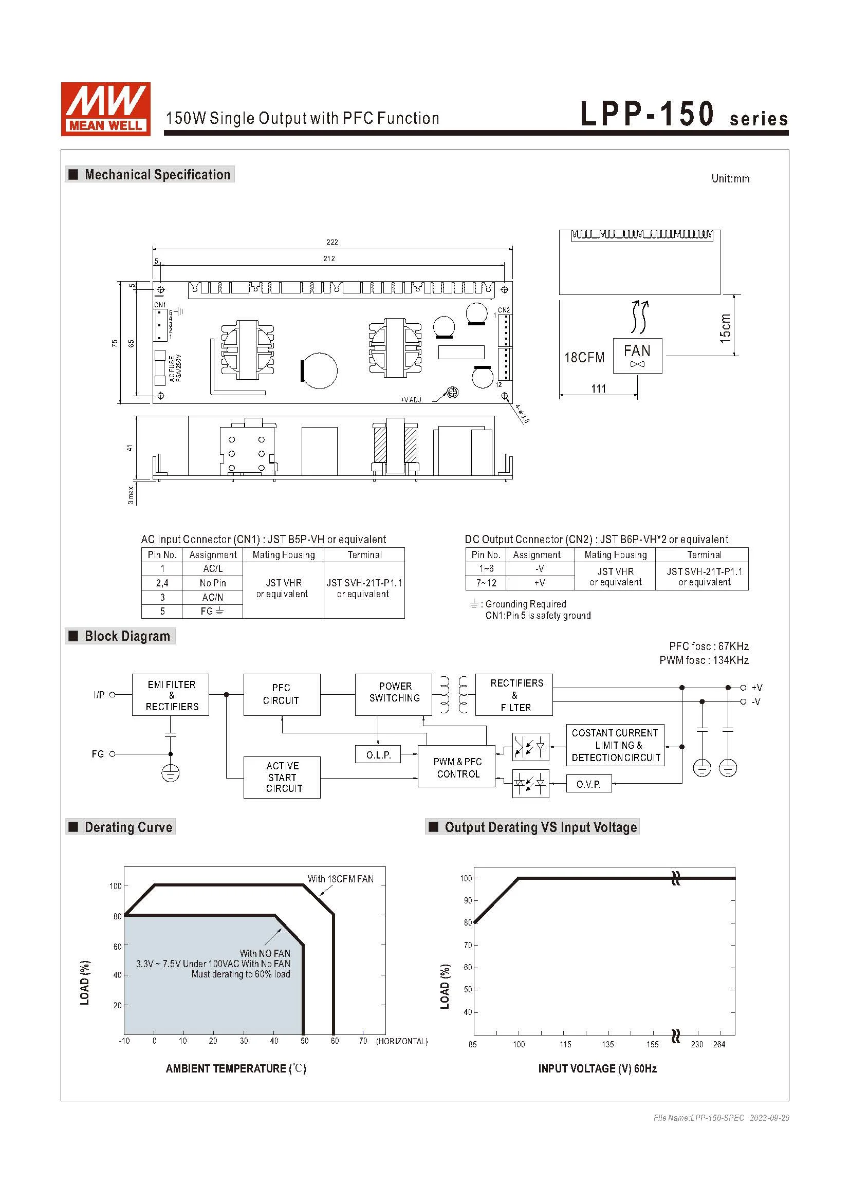 Lpp-150 Pfc Bare Board Power Supply Lpp-150-24v27v48v Lpp-150-27 Single ...