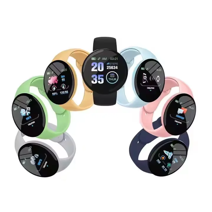 Wholesale D18s Smart Watch Macaron D18 Fitness Tracker Digital Watches ...