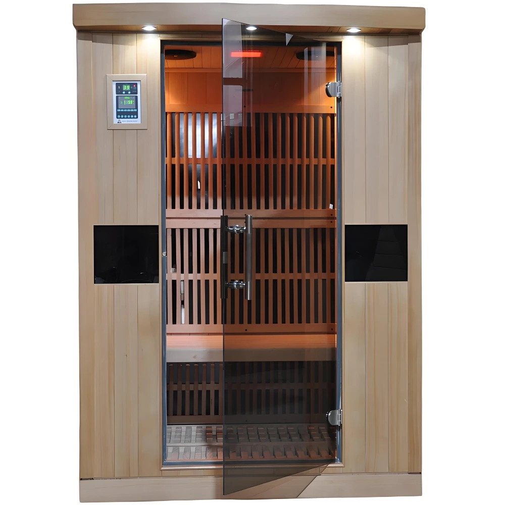 SS-200P High Quality 2-Person Luxury Infrared Sauna Room New Arrival Commercial Workout Use with ...