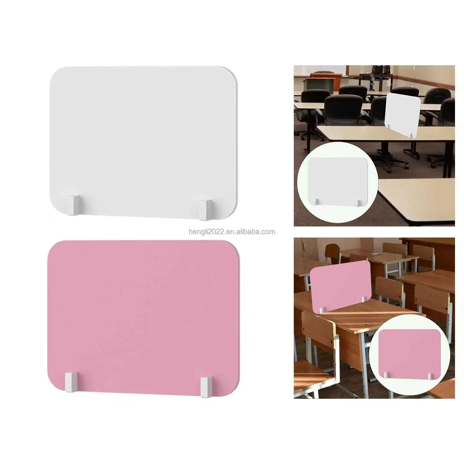 Clamp On Desktop Partition Protective Screens Sturdy Desk Divider For ...