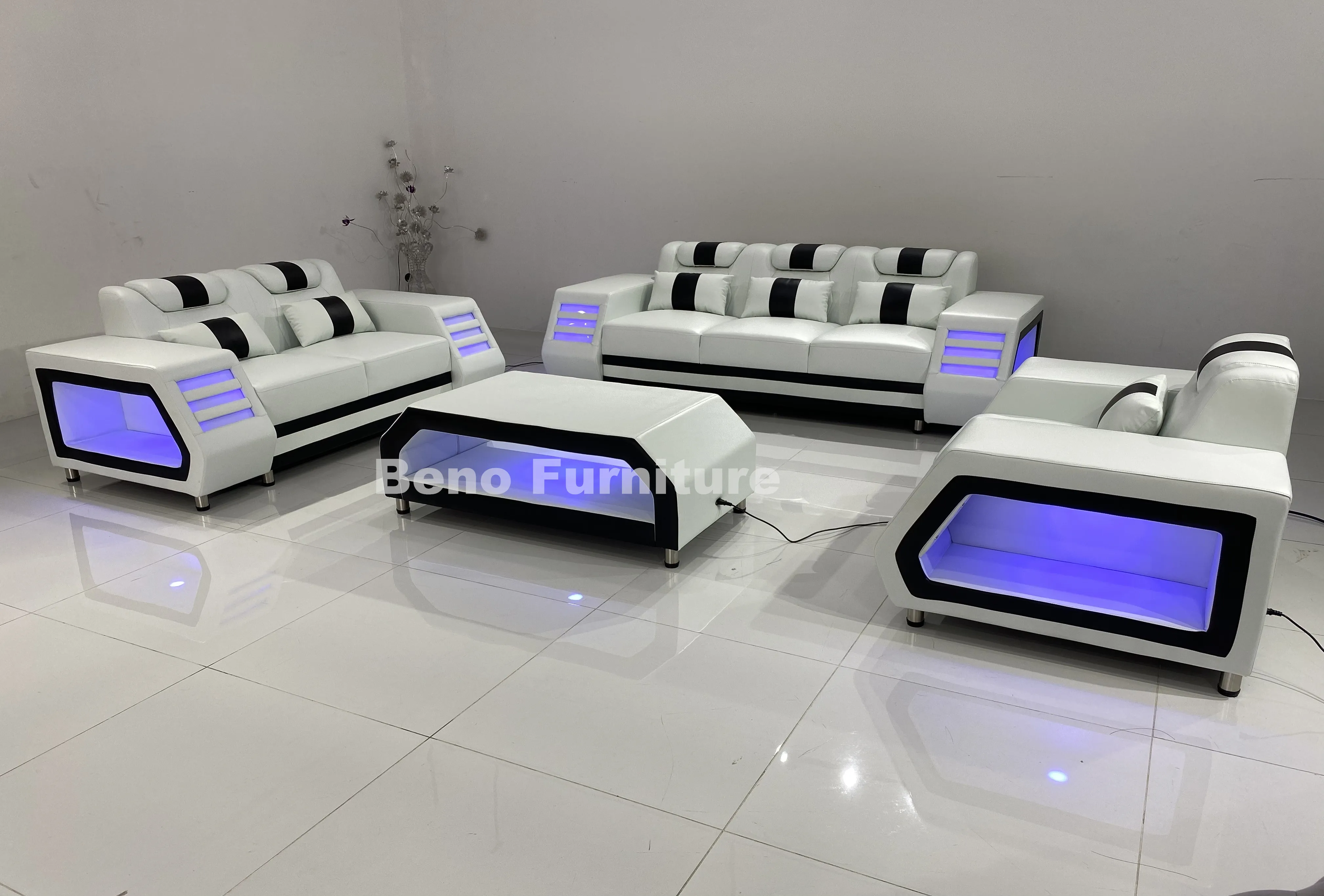 Modern Smart Living Room Sofa Set Italian Leather Sofas With Music Speaker - Buy Living Room ...