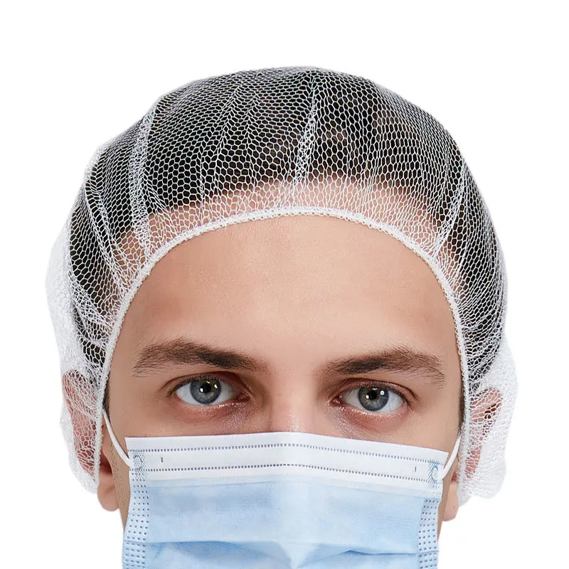 21 Inch Nylon Hairnet Disposable Sanitary Hair Net Invisible Hair Hat ...