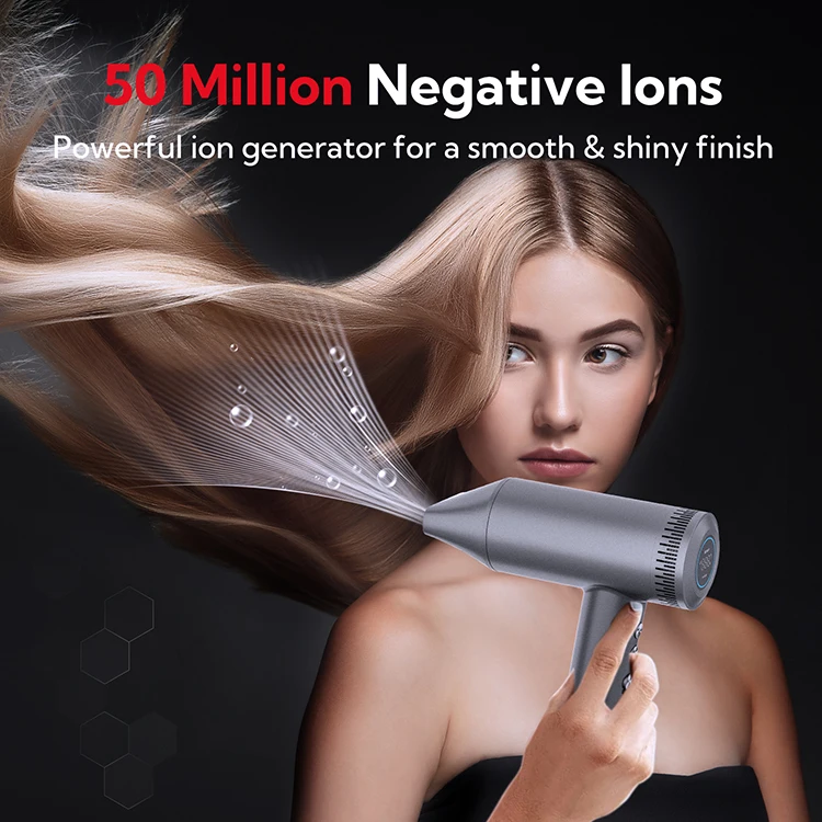 Bldc Motor Professional Hair Blow Dryer Strong Airflow Electric Ionic Hair Dryer - Buy Strong ...