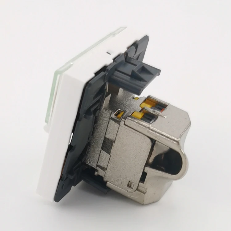 45*45 Legrand Type Stp Rj45 Cat6a Keystone Jack Socket Module French ...