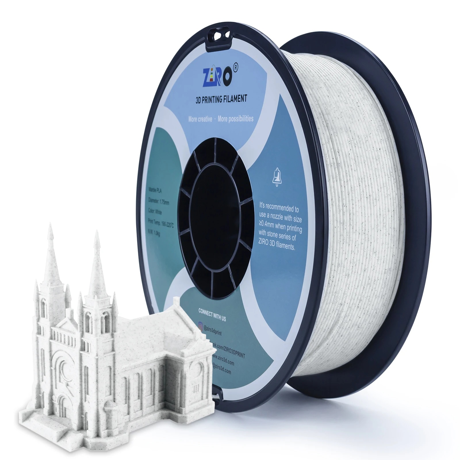 ZIRO 3D Filament Starry Sky Multi Colors - Perfect for 3D Printing