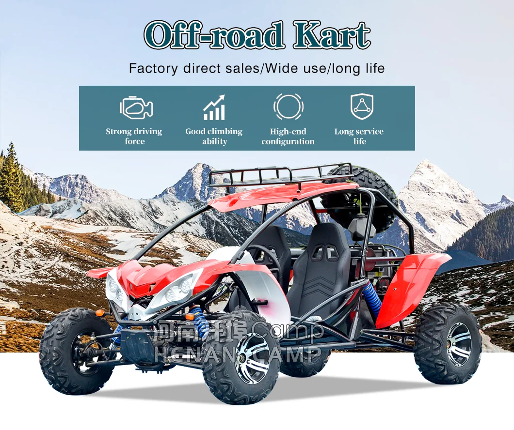 CAMP 200cc Gas Powered Go Kart for Adults - 2 Seater Off Road Buggy ...
