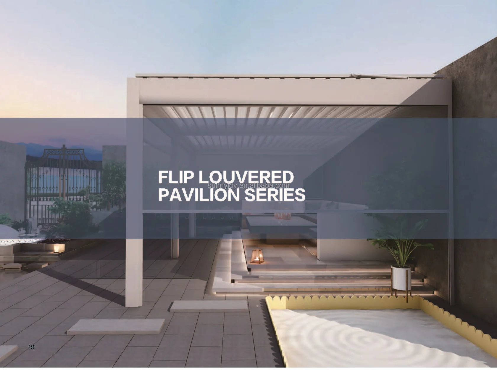 Customizable Size Electric Aluminum Retractable Pergola Aluminium ...