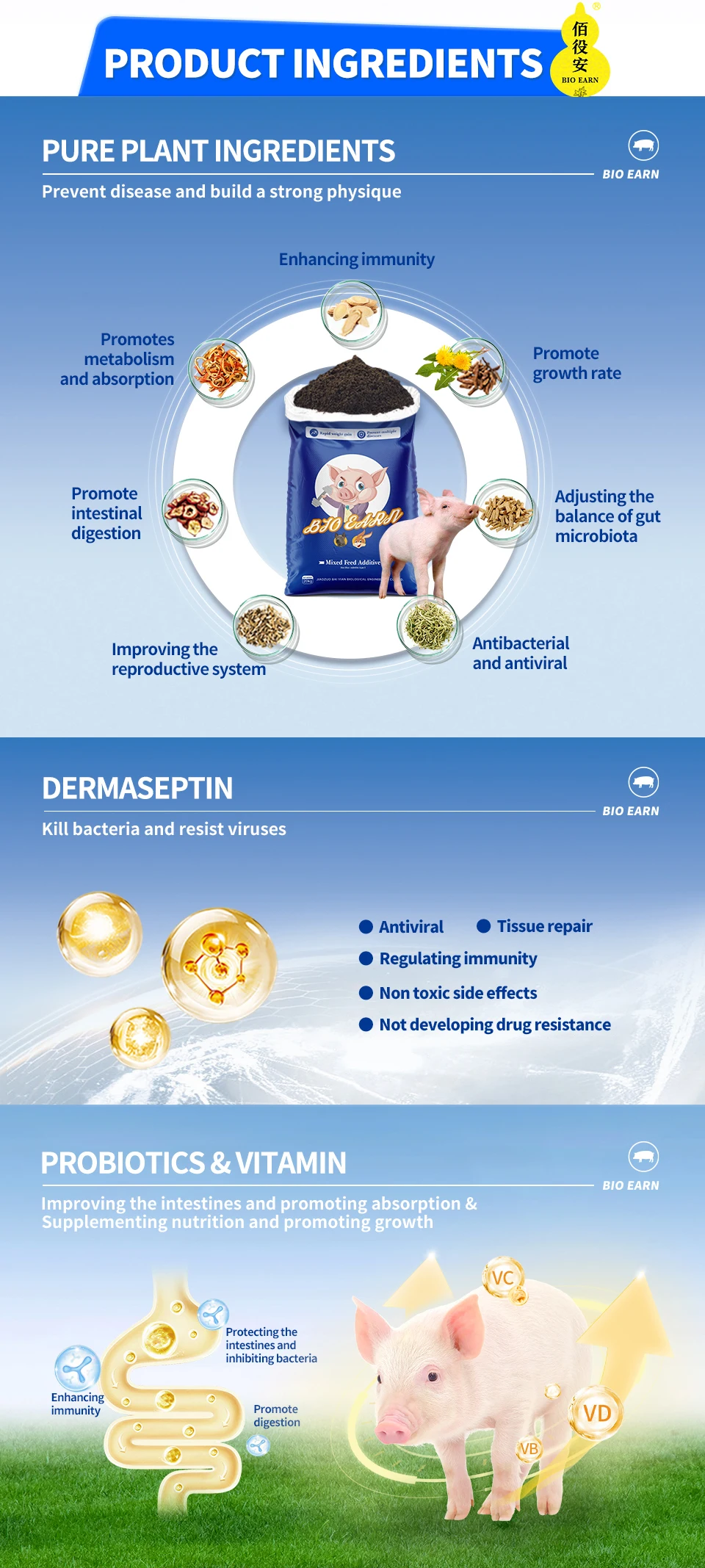 Best Quality Bacillus Subtilis Animal Supplement Probiotics for Poultry ...