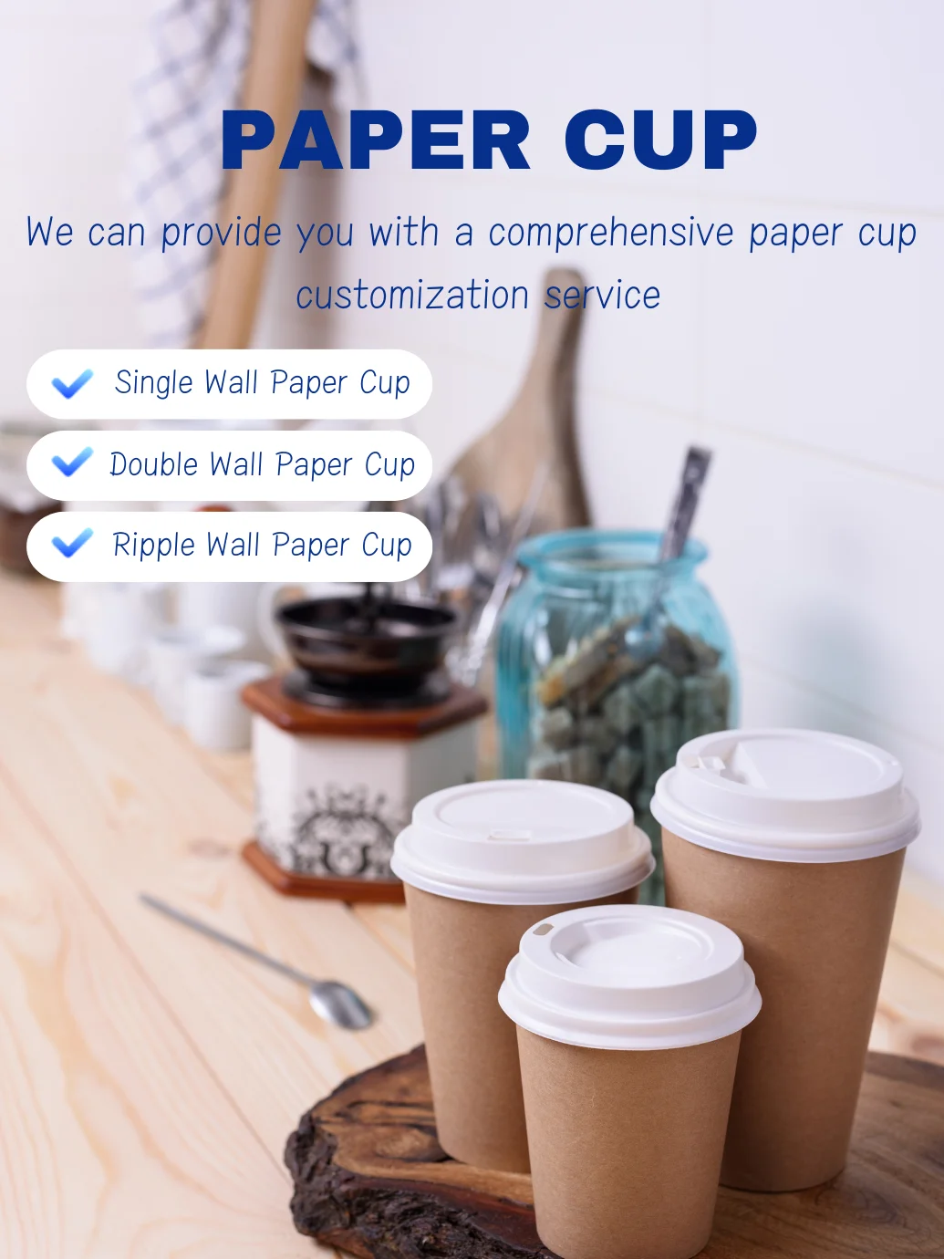 Custom Logo Disposable Coffee Cups With Lids Paper Cups With Custom ...