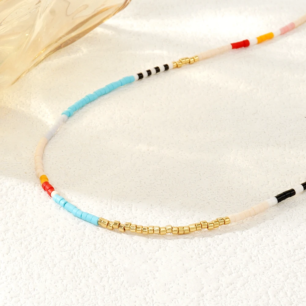 Go2boho Bohemian Colorful Dainty Seed Bead Jewelry Indian Design Fashion Accessories Glass ...