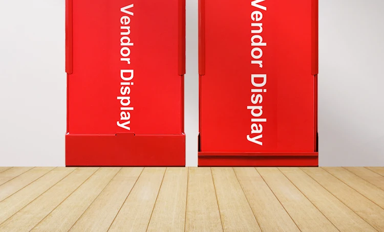 Customized Spring Loaded Auto Lift Display Beverage Vertical Vender For ...