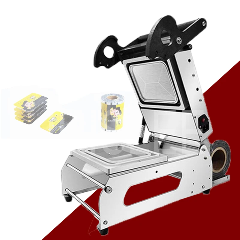 Manual Tray Sealer Lunch Box Packaging Machine Plastic Food Container ...