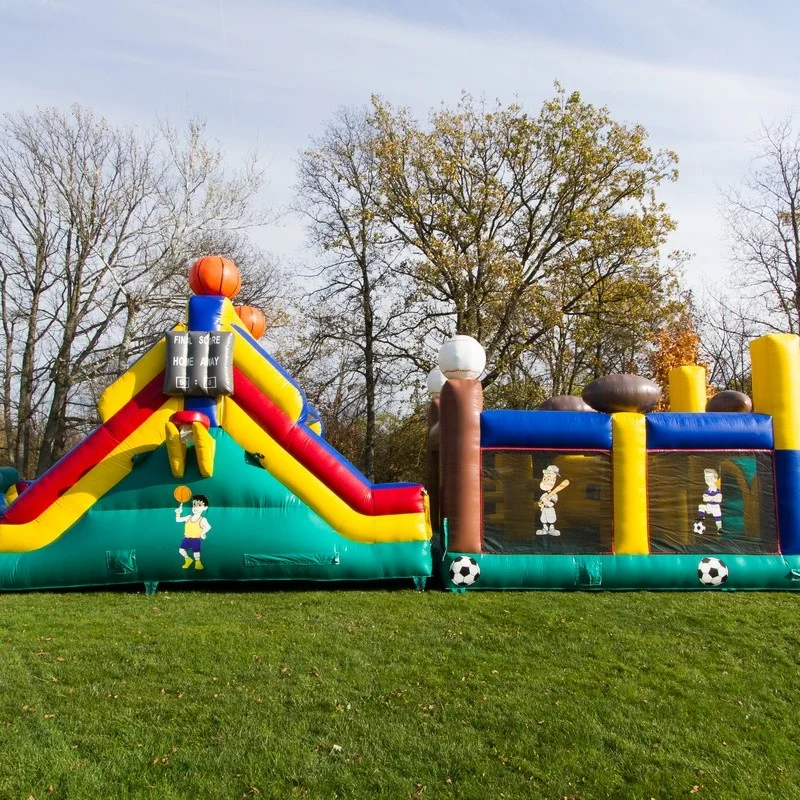 Toboggan Gonflable Large Inflatable Toys Inflatable Obstacle Course ...