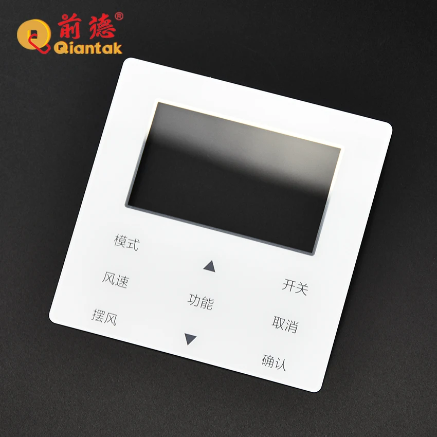Custom Air Conditioner Acrylic Touch Switch Control Panel Overlay Cnc ...