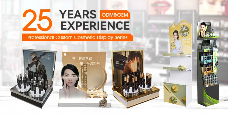 Acrylic Desktop Counter Contact Lens Display Case For Cosmetic Retail ...