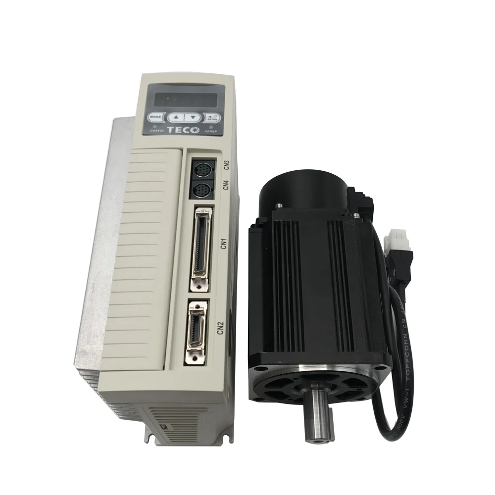 TECO 3KW Three-Phase AC Servo Motor with Encoder & Servo Drive, 3000rpm ...