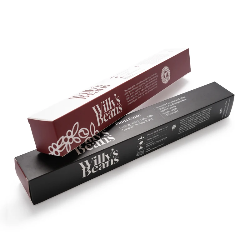 Custom Professional Design Espresso Capsules Coffee Boxes Packaging ...