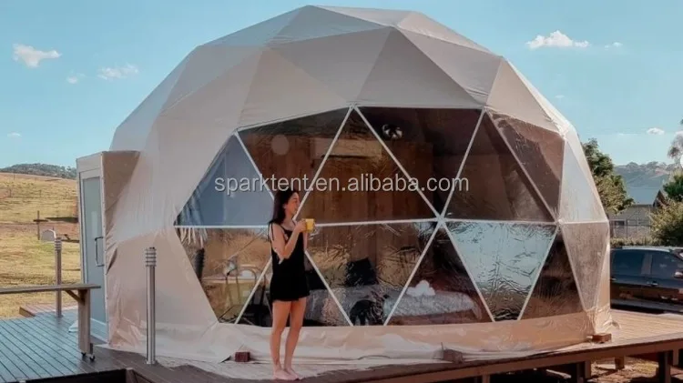Outdoor Soundproof Geodesic Dome Tent For Glamping Camping Manufacturer ...