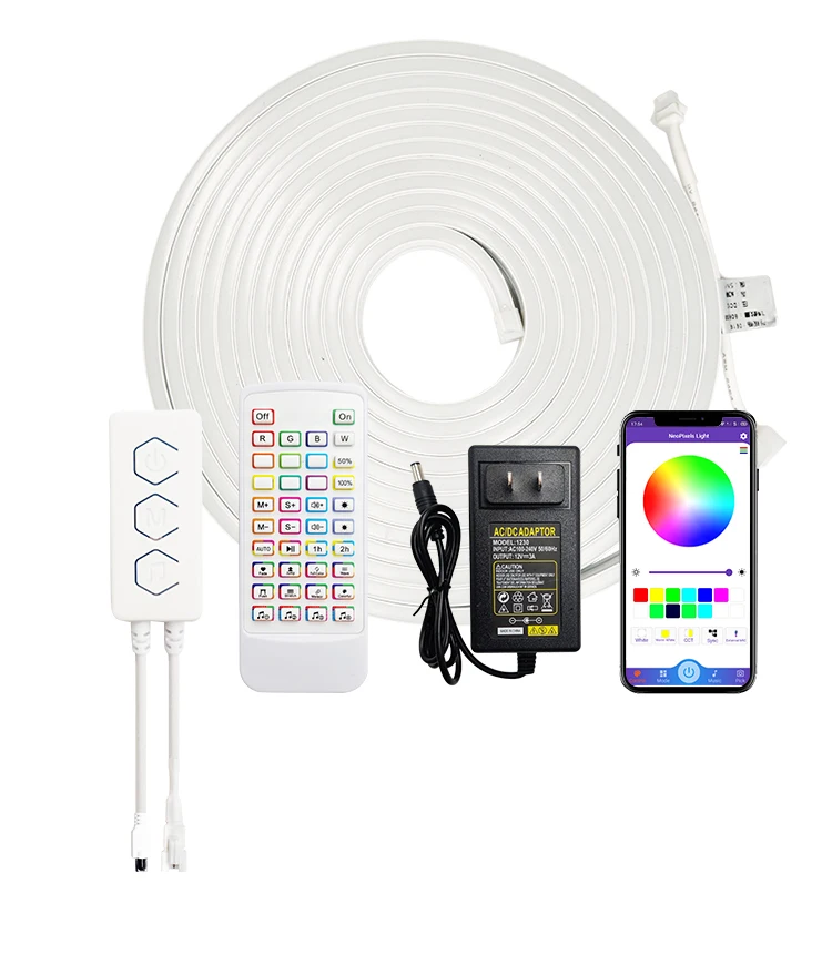Wholesale 12v 3535 Flex Neon Light Magic Color Rgbic Neon Strip With ...