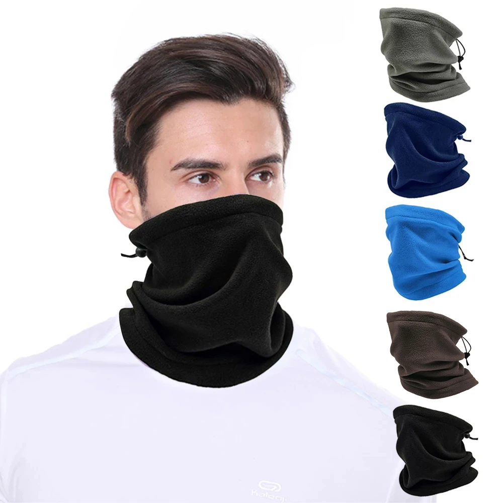 Winter Unisex Sports Thermal Fleece Scarf Snood Mask