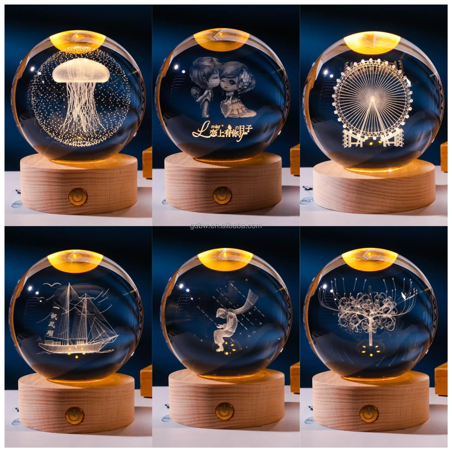 Luminous Sky Moon Crystal Ball - Creative Night Lamp Gift